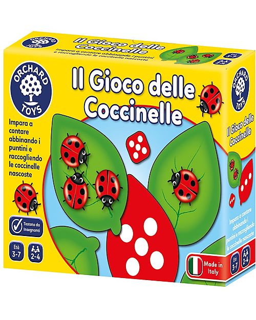 Orchard Toys Gioco da Tavolo Il Gioco delle Coccinelle - Impara a ...